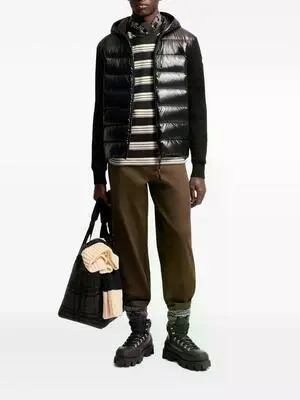 Moncler Quilted Hooded Jacket - Black