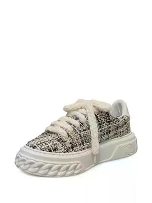 Casadei Off Road Tweed-effect Chunky-sole Sneakers
