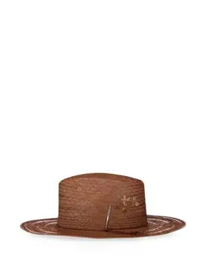 Nick Fouquet Coat Of Arms Straw Hat