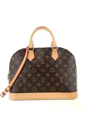LOUIS VUITTON Alma Monogram Canvas Pm Satchel