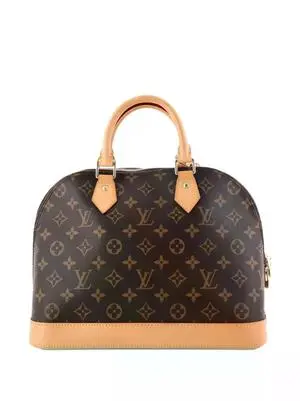 LOUIS VUITTON Alma Monogram Canvas Pm Satchel
