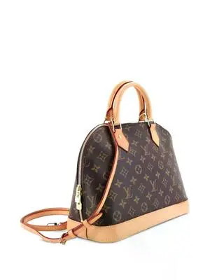 LOUIS VUITTON Alma Monogram Canvas Pm Satchel