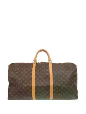LOUIS VUITTON Monogram Keepall Bandouliere 60 Travel Bag