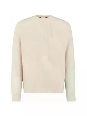 TOD'S Crew Neck Fine Knit Cashmere Sweater With Embroidered Logo