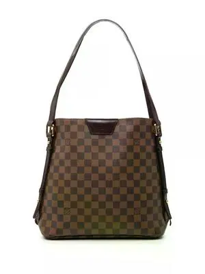 LOUIS VUITTON 2011 Damier Ebene Cabas Rivington Tote Bag - Brown