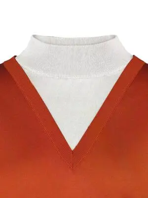 TOD'S Layered Mock Turtleneck In Silk