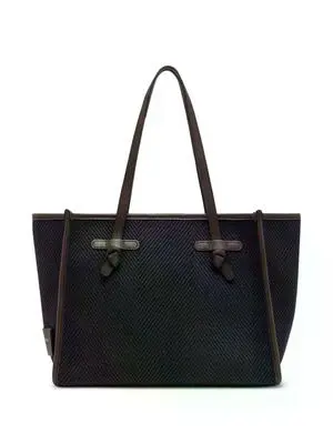 GIANNI CHIARINI Marcella Medium Herringbone Tote Bag - Blue