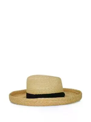 GIGI BURRIS MILLINERY Freddie Milanese Straw Hat - Neutrals