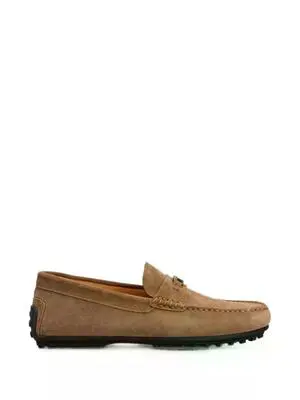 TOD'S City Gommino Loafers In Leather - Brown