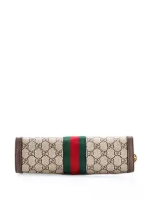Gucci Ophidia Chain Shoulder Bag Gg Coated Canvas Small Crossbody Bag - Brown