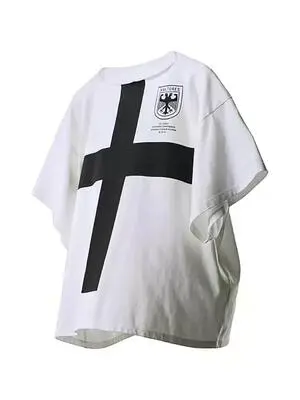 KANYE WEST Vultures Korea Cross-print T-shirt - White