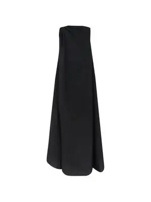 LAMRONS Sleeveless Asymmetrical Dress With Knot Detail
