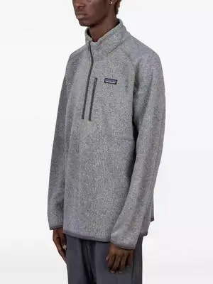 Patagonia Quarter-zip Logo Patch Sweater - Grey
