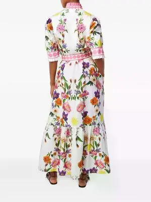 Borgo De Nor Floral-print Cotton Maxi Dress