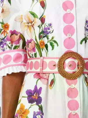 Borgo De Nor Floral-print Cotton Maxi Dress