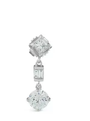 LB EXCLUSIVE 18k White Gold Diamond Drop Earrings