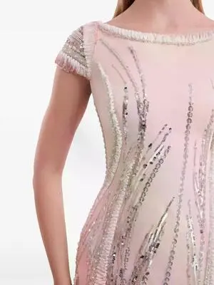 GEMY MAALOUF Beaded Sequin-embellished Dress