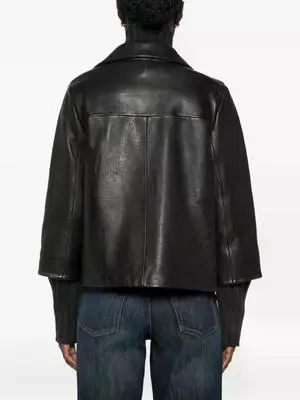 THE JACKIE LEATHERS Layered Leather Jacket