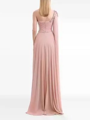 GEMY MAALOUF Embellished Draped Gown