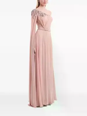 GEMY MAALOUF Embellished Draped Gown