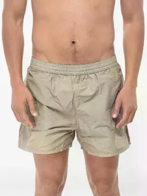 Off-White Drawstring Swim Shorts - Neutrals
