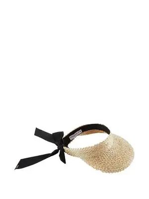 Eugenia Kim Ricky Straw Sun Visor - Neutrals