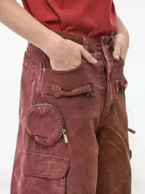Off-White Multi-pocket Garment-dyed Shorts