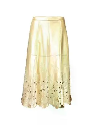 CHRISTY LYNN Bobbi Laser-cut Midi Skirt