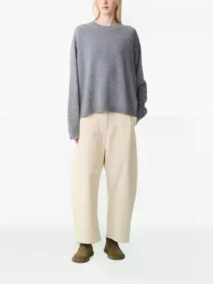 Studio Nicholson Chalco Corduroy Trousers In Cream - White