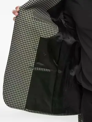 Off-White Houndstooth-pattern Belted Blazer