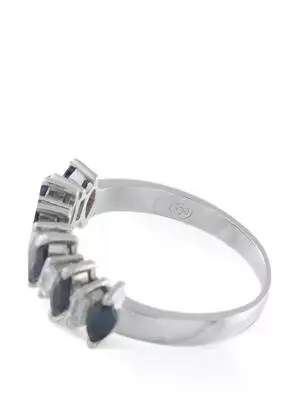 LB EXCLUSIVE Sapphire And Diamond Band Ring