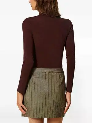 TWINSET Turtleneck Top With Draping