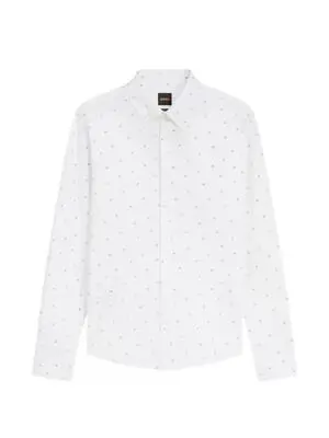 BOSS Geometric-print Button-down Shirt