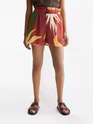 Scotch & Soda Abstract-print Paperbag-waist Shorts