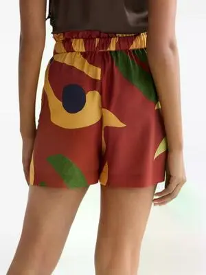 Scotch & Soda Abstract-print Paperbag-waist Shorts