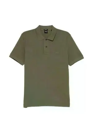 BOSS Pallas Polo Shirt In Cotton Piqué With Embroidered Logo - Green
