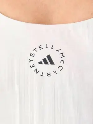 Adidas By Stella McCartney Logo-print Racerback Cropped Tank Top