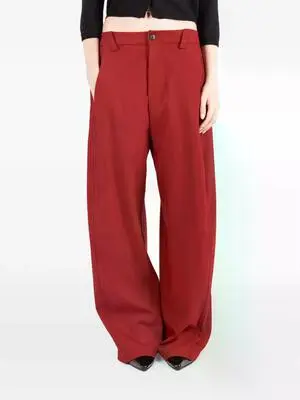 SOCIETE ANONYME Bloom Wide-leg Trousers - Red