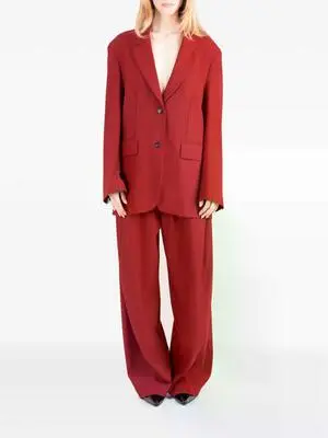SOCIETE ANONYME Bloom Wide-leg Trousers - Red