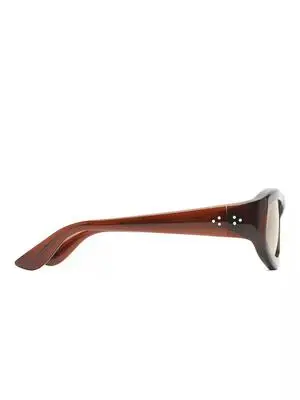 PORT TANGER Geometric Amber Sunglasses
