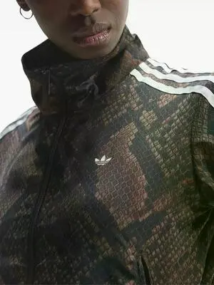 Adidas Satin Snake Print Firebird Track Jacket