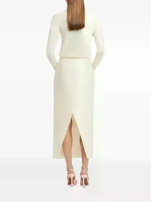 LEO LIN Quinn Wildflower-embellished Midi Skirt