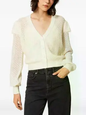 TWINSET Knitted Cardigan With Flounces And Scalloped Trim