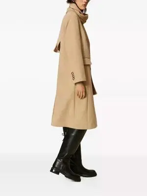 TWINSET Velour Wool Cloth Coat