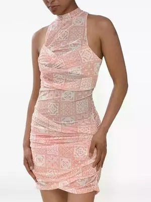 Off-White Maiolica Draped Mini Dress