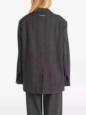 SOCIETE ANONYME Berry Checked Wool Jacket