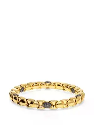 Roberto Demeglio Anaconda Black Diamond Bracelet - Gold