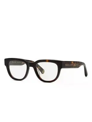Philipp Plein Tortoiseshell Logo Frames - Brown