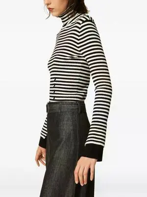 TWINSET Striped Turtleneck Jumper