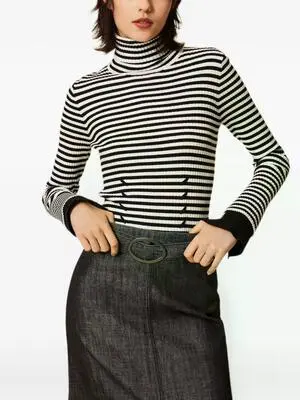TWINSET Striped Turtleneck Jumper